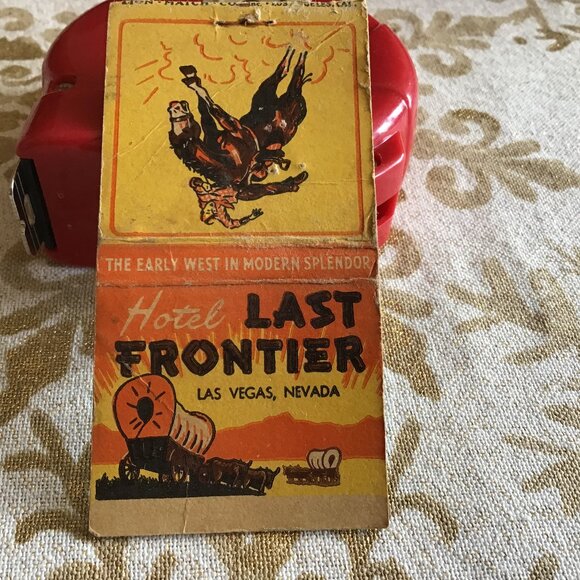 Nevada Club | Dining | Matchbook Cover Last Frontier Hotel Advertising ...